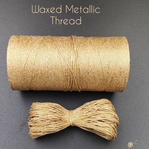 Metallic Macrame Cord Waxed Metallic Thread Mermaid - Etsy