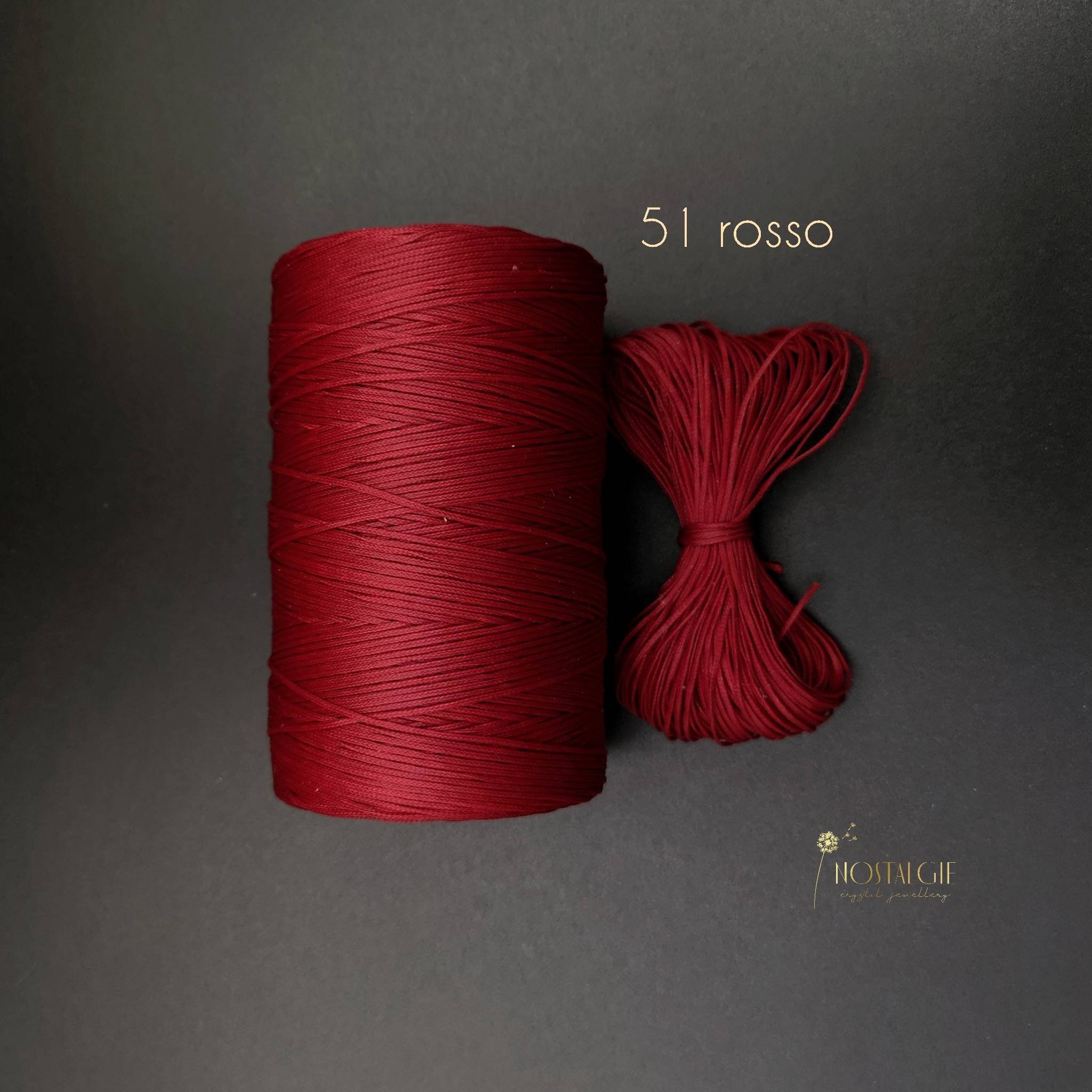 Macrame Waxed Cord Jewelry Thread Macrame Supplies | Etsy