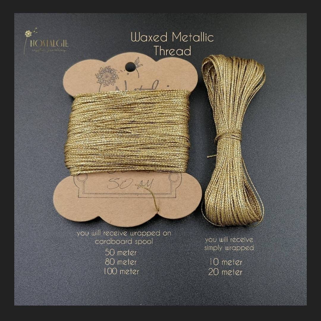 Metallic Macrame Cord Waxed Metallic Thread Pearl Rasberry - Etsy