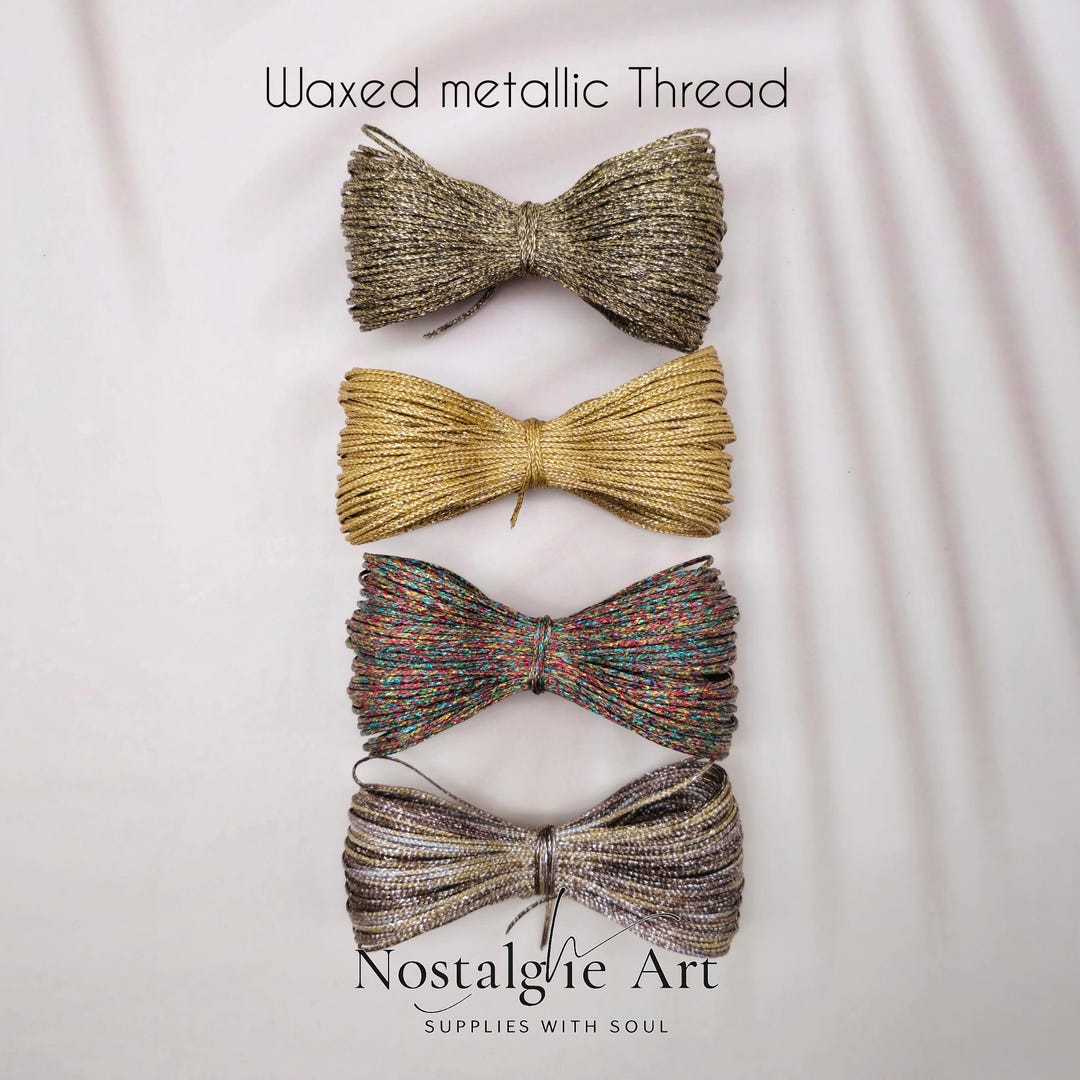 0,8mm Waxed Macrame Knotting Thread, Strong Shiny Polyester Cord for ...