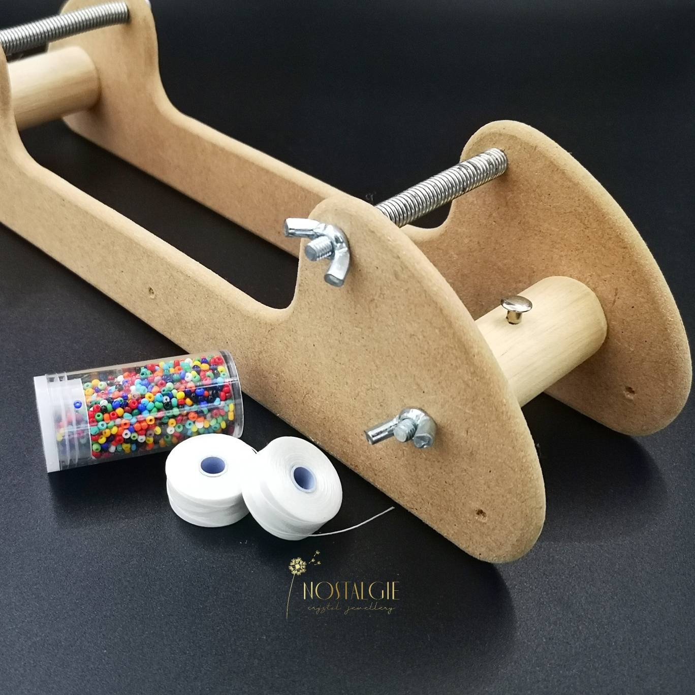 Wood Bead Loom, Loom Kit, Stone Wrapping Toll - Etsy