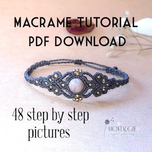 Macrame Bracelet Tutorial , Macrame Fantasy Bracelet PDF English - Etsy