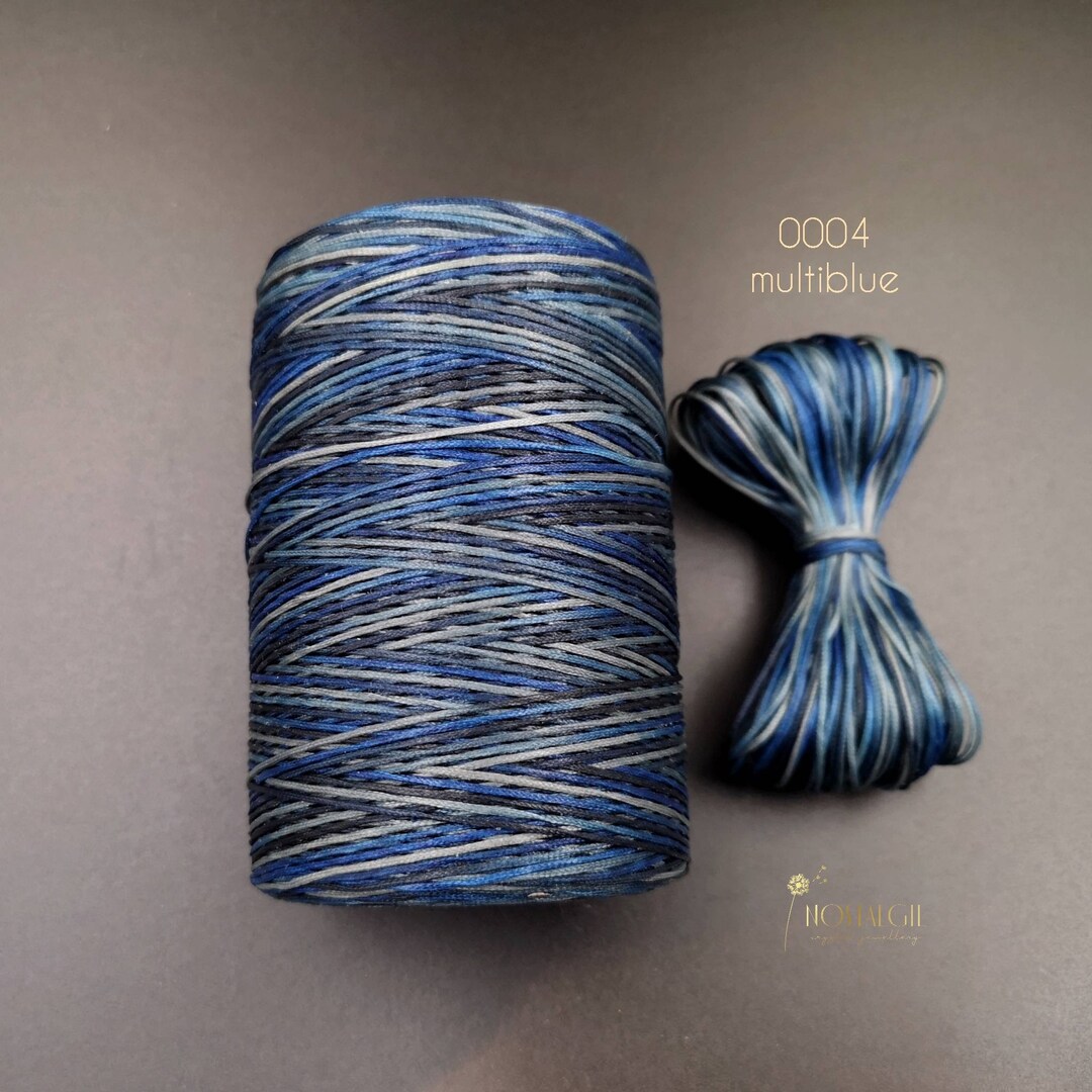 Macrame Cord, Waxed Multicolor Thread, 500 Meters Spool 1mm - Etsy