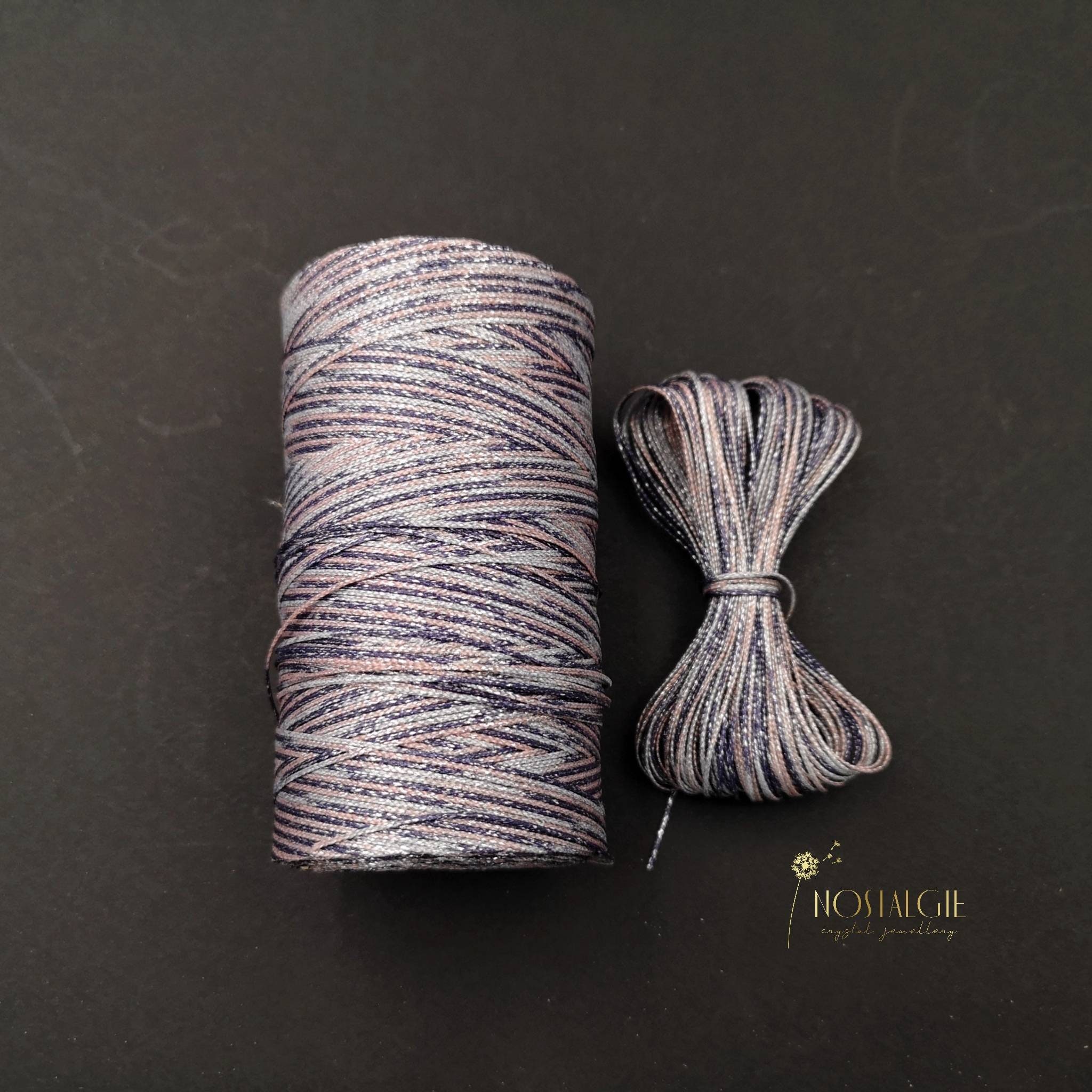 Metallic Thread Macrame Thread Waxed Cord 4 Colors - Etsy