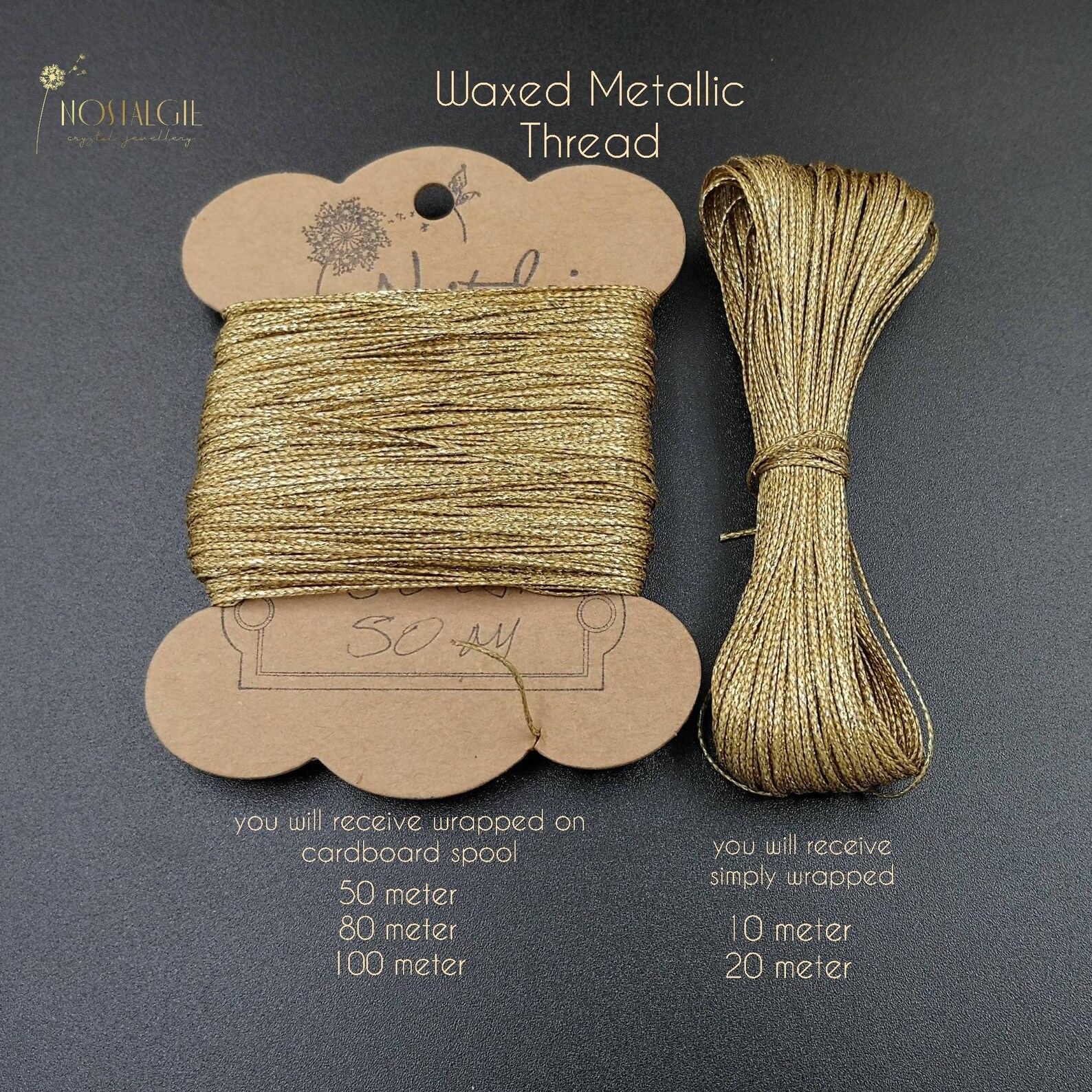 Waxed Macrame Metallic Cord Macrame Metallic Thread - Etsy