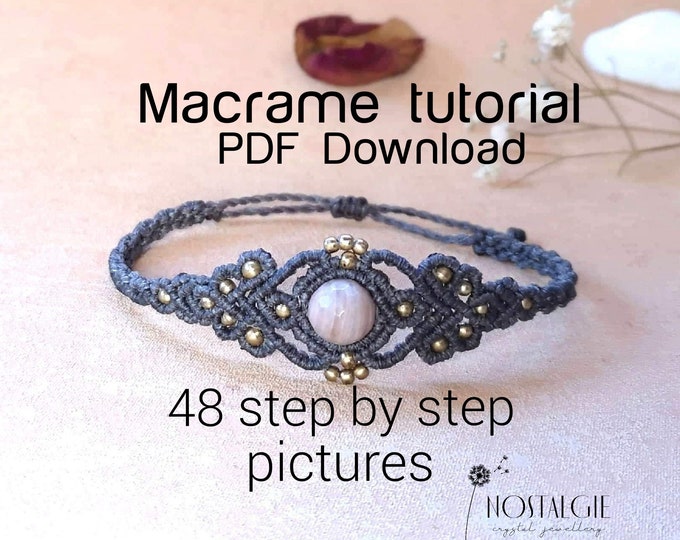 Macrame Bracelet Tutorial , Macrame Fantasy Bracelet PDF English - Etsy