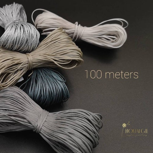 Waxed Metallic Macrame Thread 4 Color Combination - Etsy