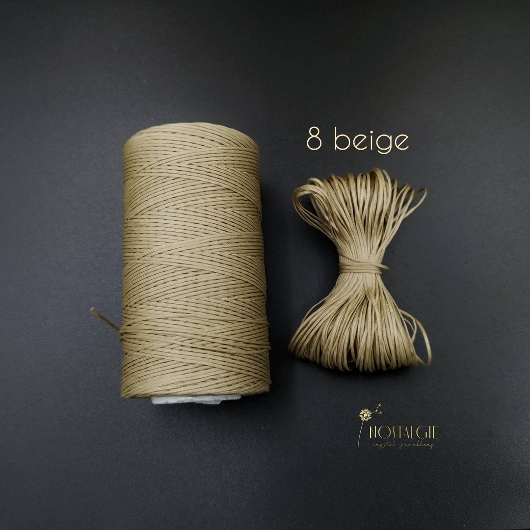 Macrame Jewellery Thread, Waxed Thread, Macrame Cord 500 Meters 1mm - Etsy