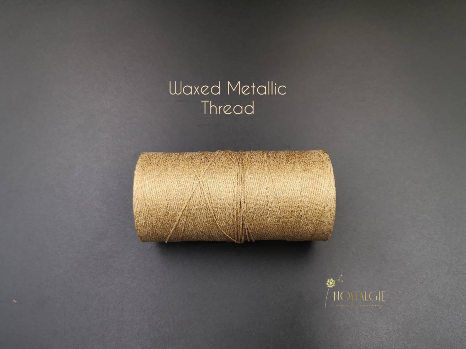 Rose Gold Waxed Metallic Thread. Macrame Cord. - Etsy