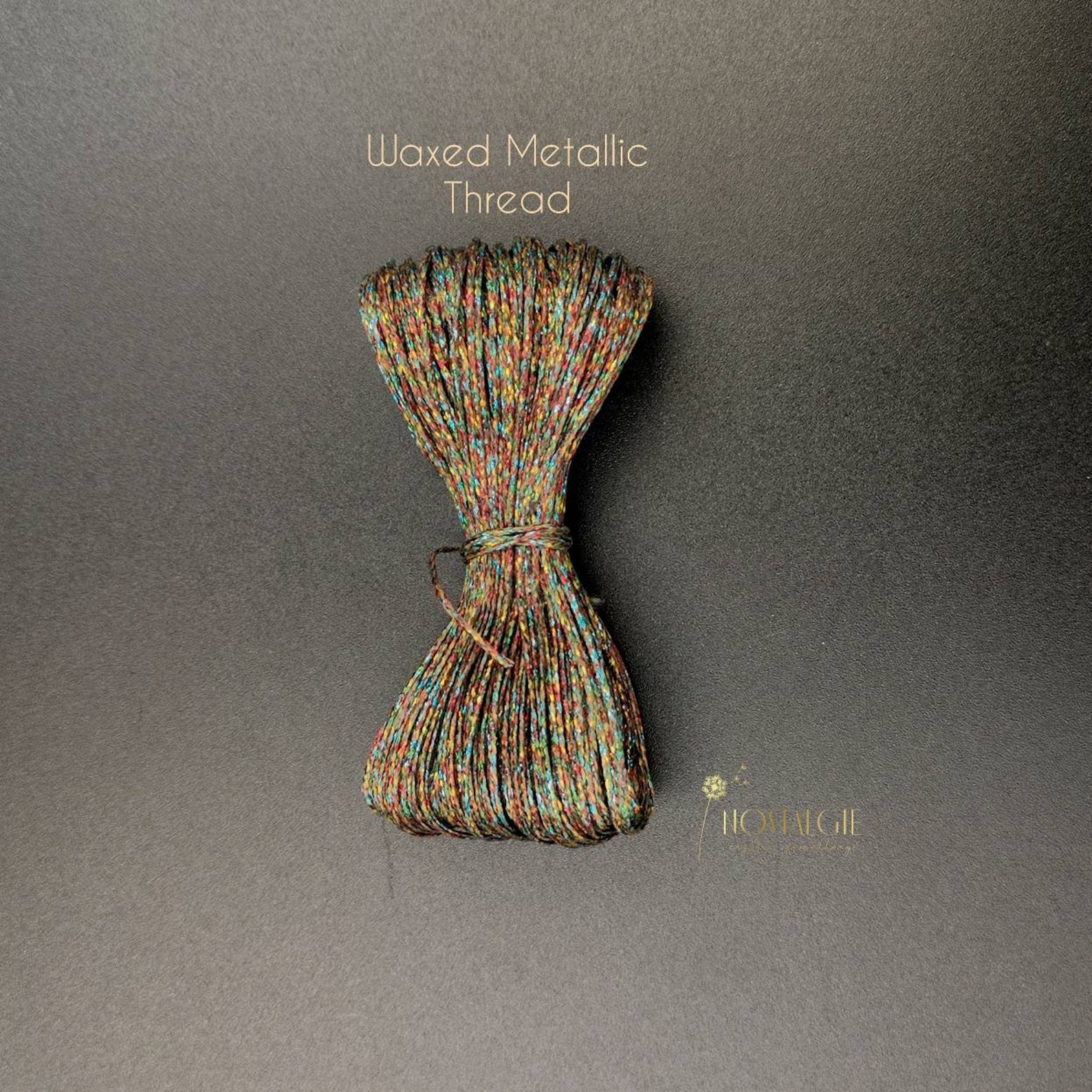 Metallic Macrame Cord Waxed Metallic Thread Mermaid - Etsy