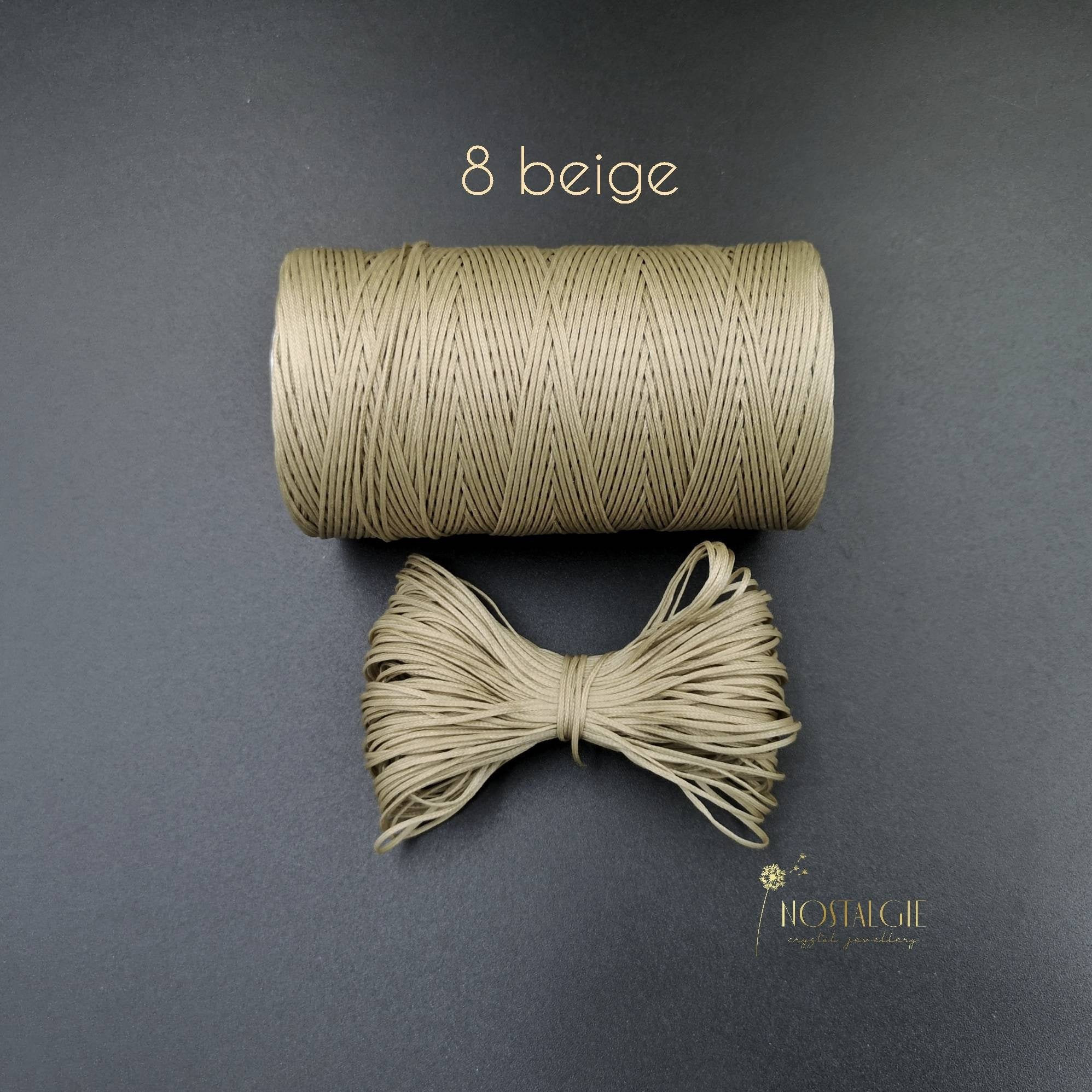 Macrame Jewellery Thread Waxed Thread Macrame Cord 500 Meter | Etsy