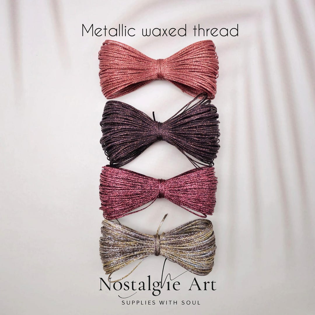 0,8mm Waxed Macrame Knotting Thread, Strong Shiny Polyester Cord for ...