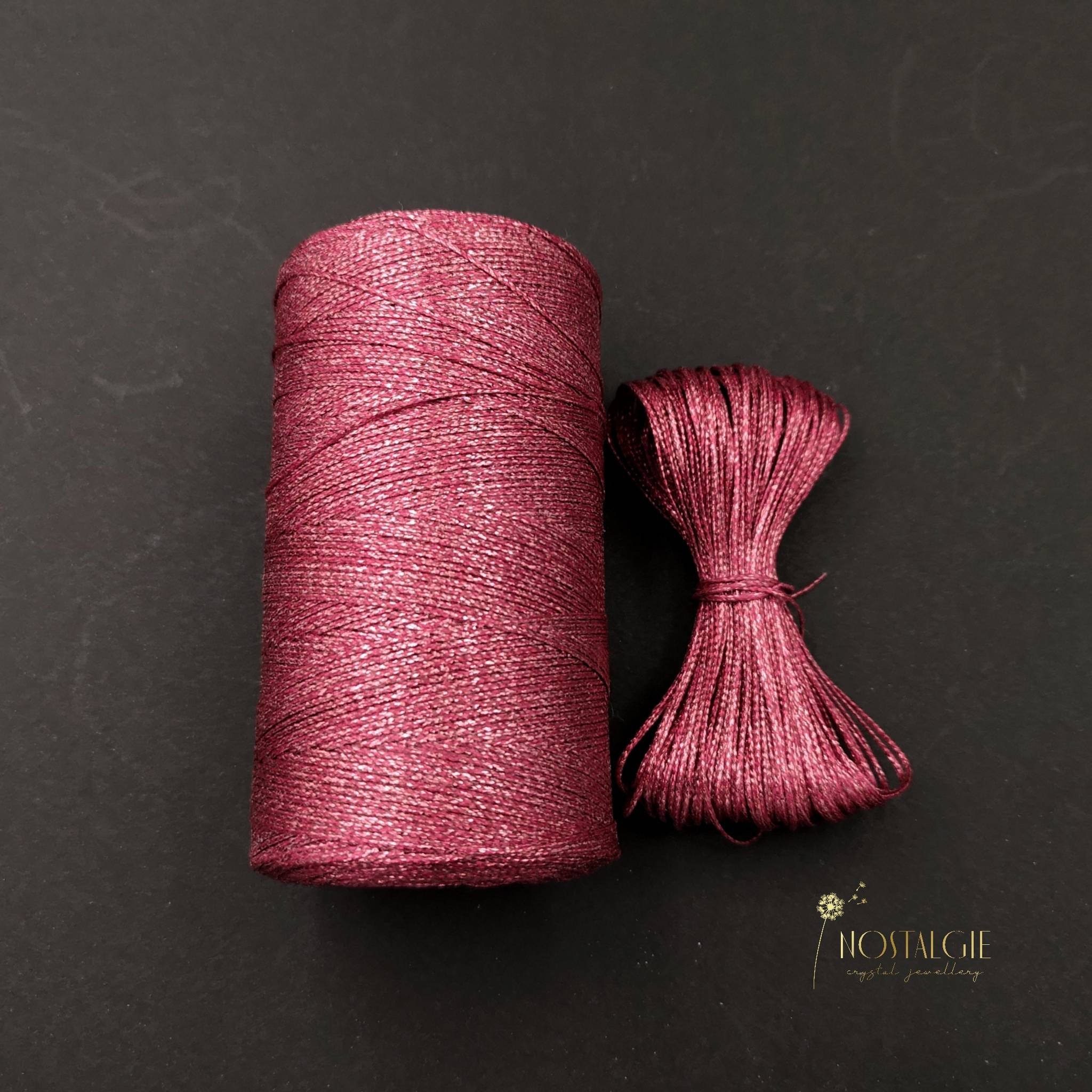 Metallic Thread Macrame Thread Waxed Cord 4 Colors - Etsy