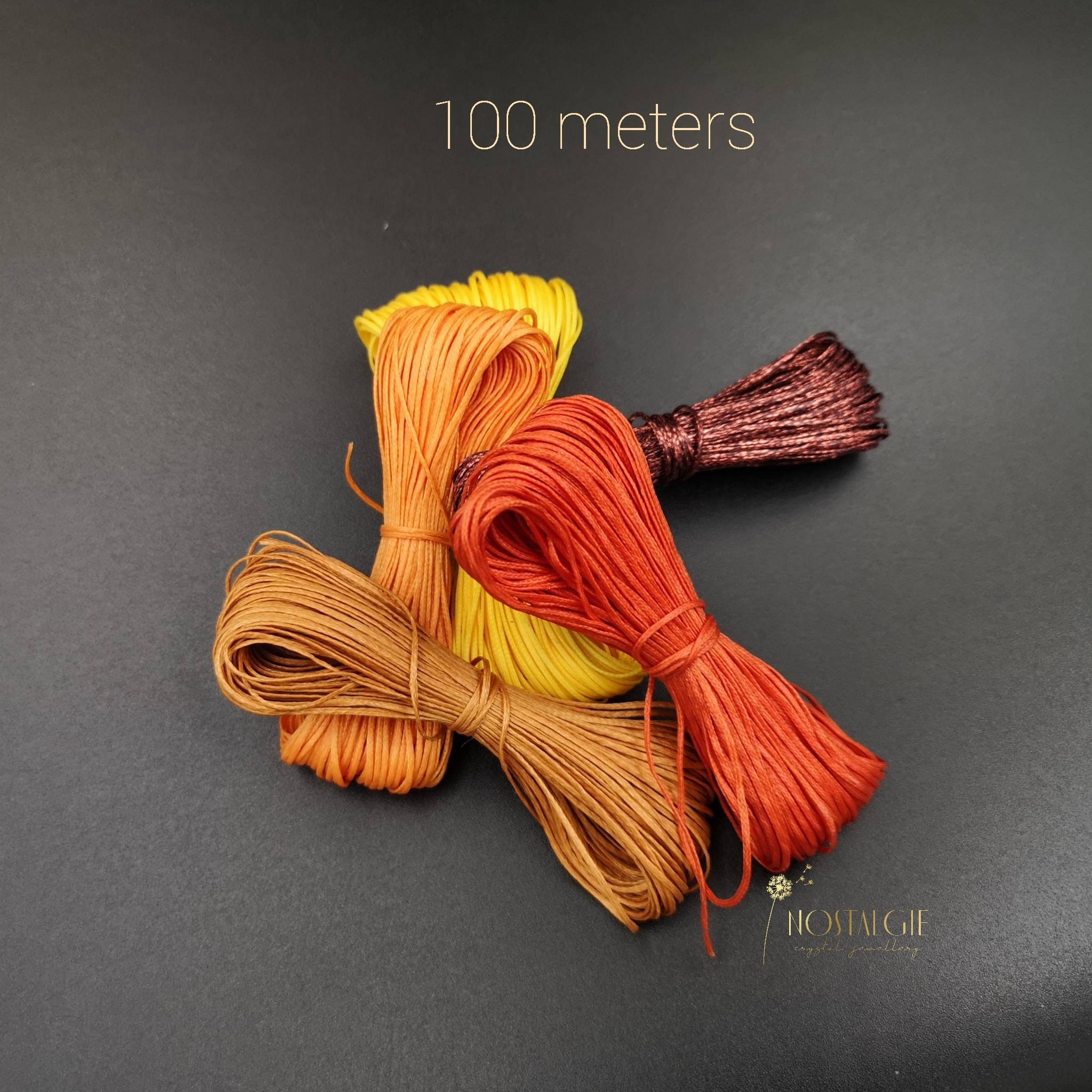 Macrame Waxed Thread Macrame Supplys Waxed Cord - Etsy