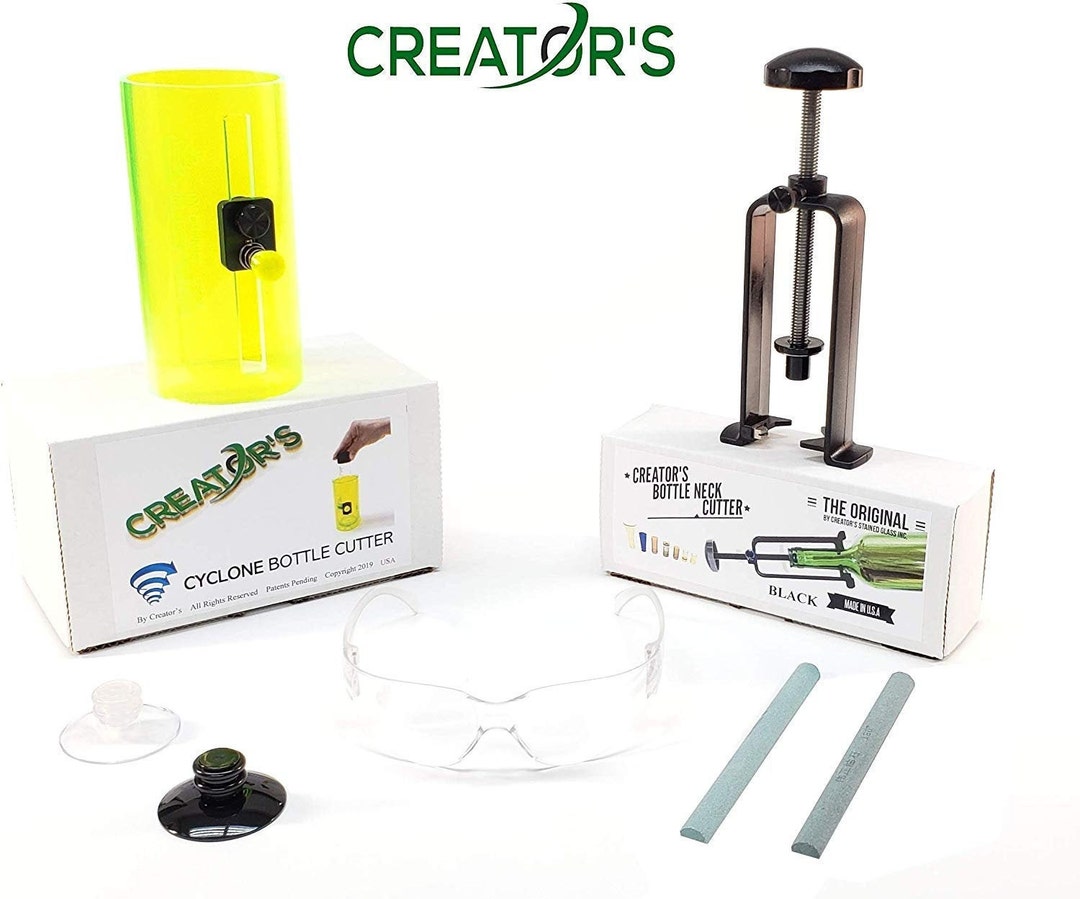 ALL IN ONE Creator s Bottle Cutting Ultimate Kit Includes Cyclone Bottle Cutter Kit and Creator s Bottle Neck Cutting Kit Made in U.S.A. Etsy