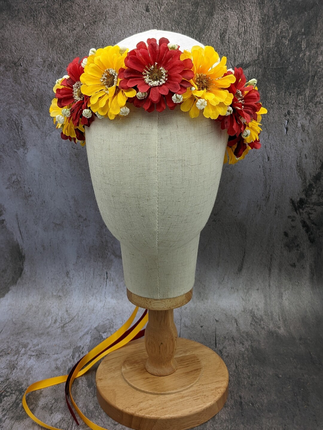 Fall Flower Crown - Cottagecore Daisy Fall Flower Crown - Ready to Ship ...