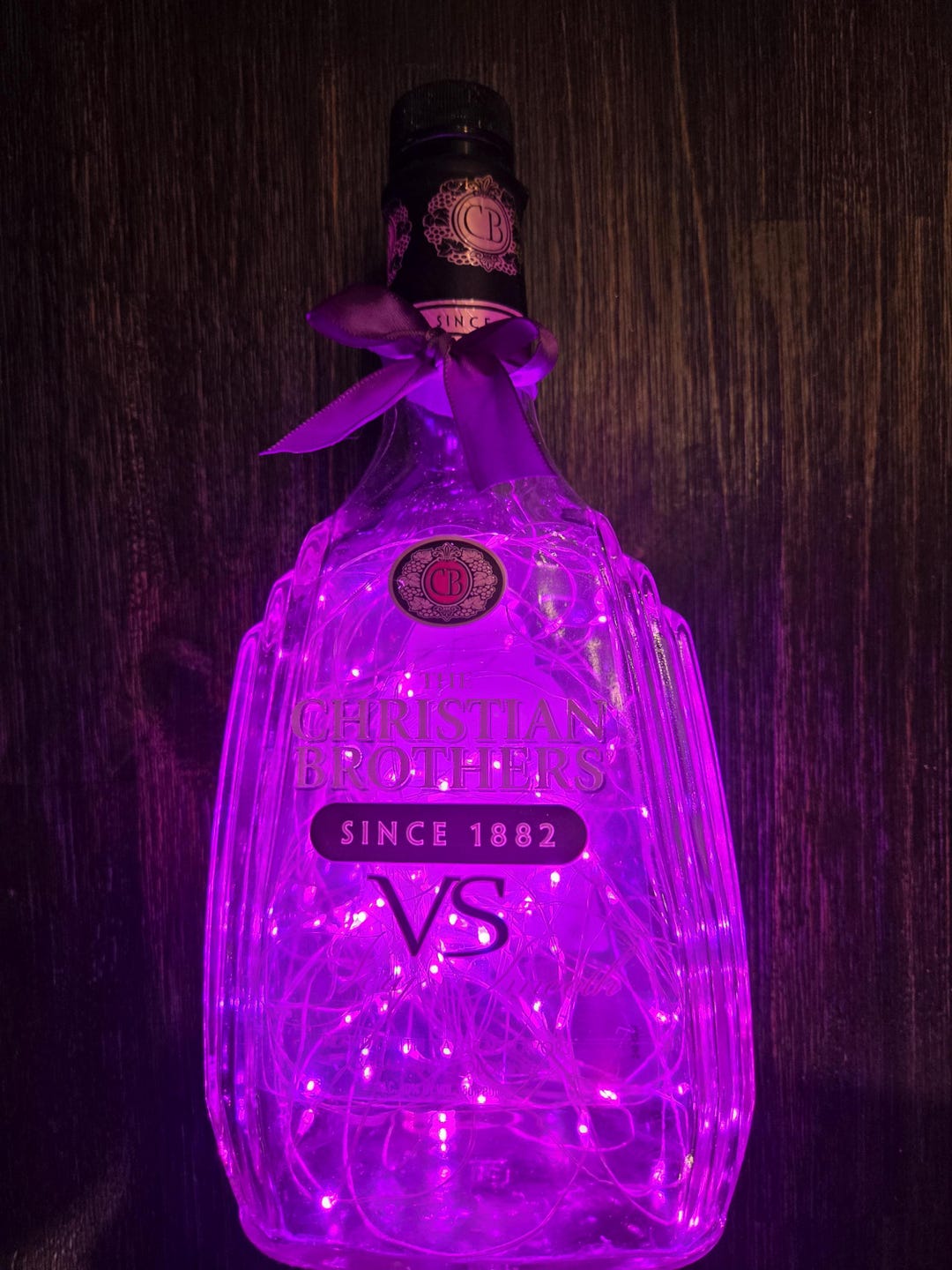 Christian Brothers VS Brandy Illuminated Liquor Bottle. LED Battery ...