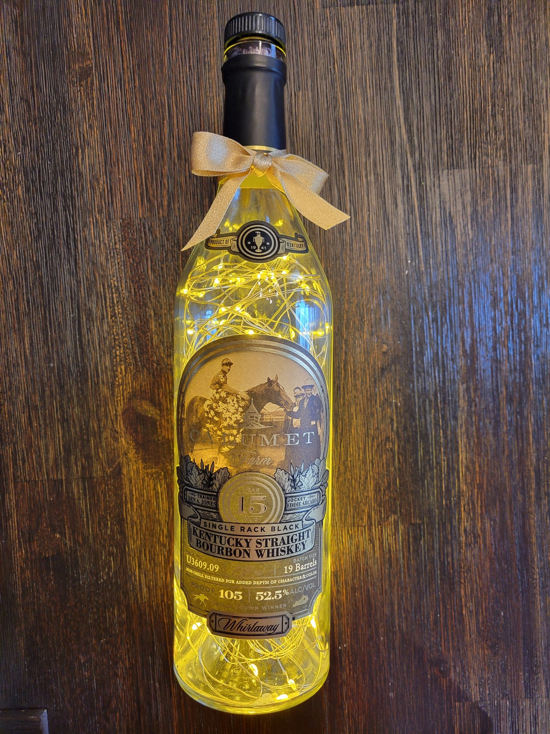 Calumet Farm 15 Year Kentucky Straight Bourbon Whiskey Bottle W/ LED ...