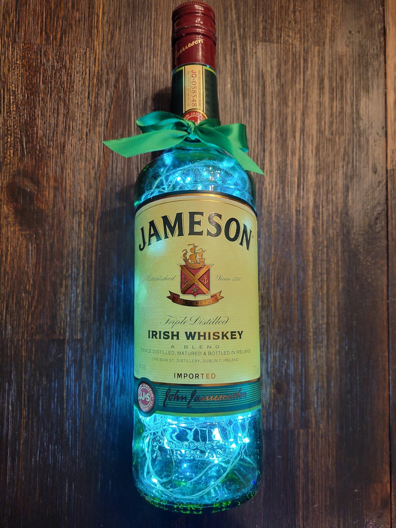 Jameson Irish Whiskey Liquor Bottle. LED Battery Operated Lights. - Etsy