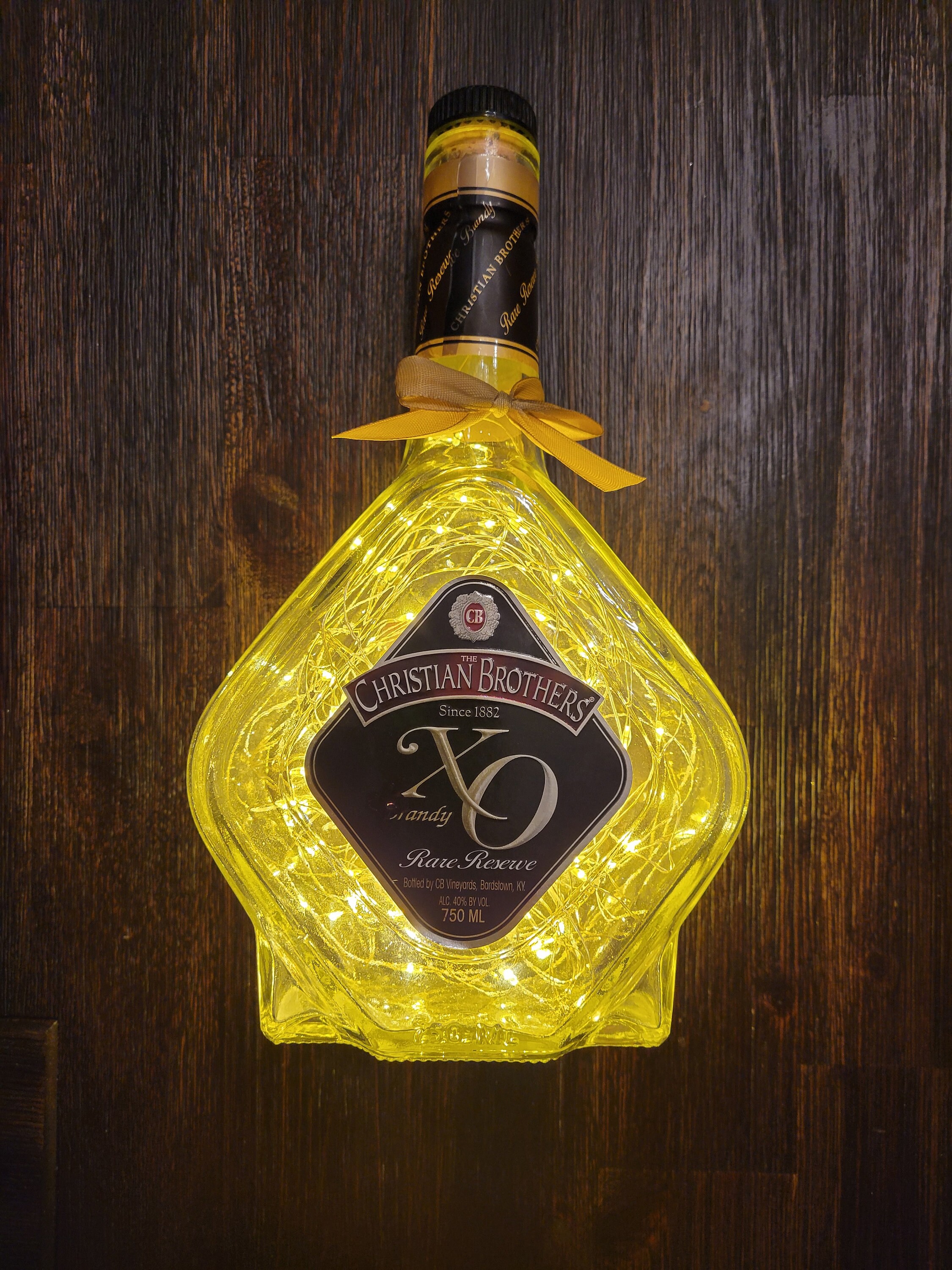 Christian Brothers XO Brandy Illuminated Liquor Bottle. LED Battery ...
