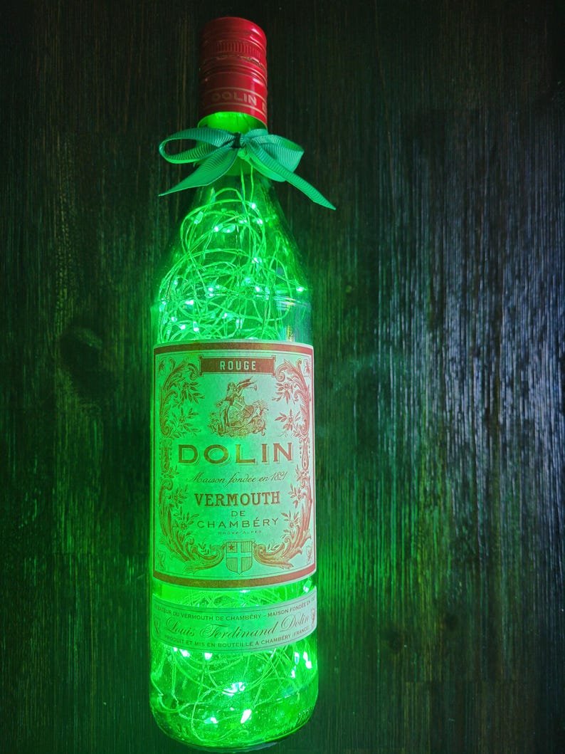 Dolin Vermouth Bottle W/ LED Lights - Etsy