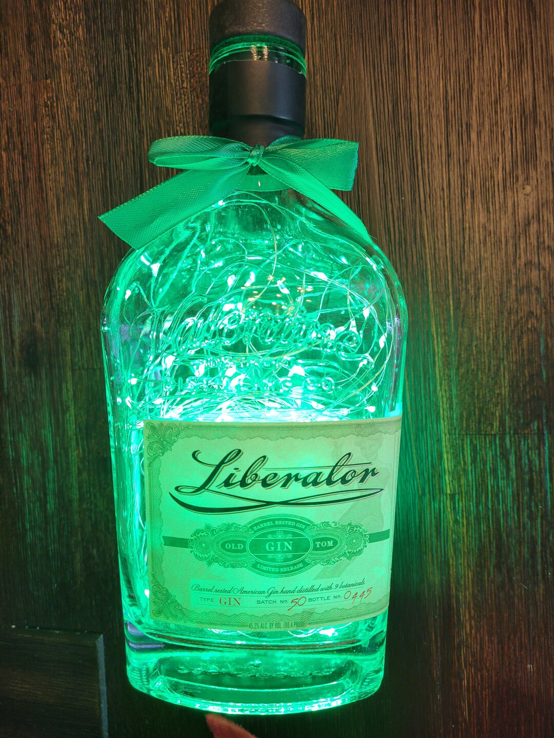 Liberator Gin W/ Green LED Lights - Etsy