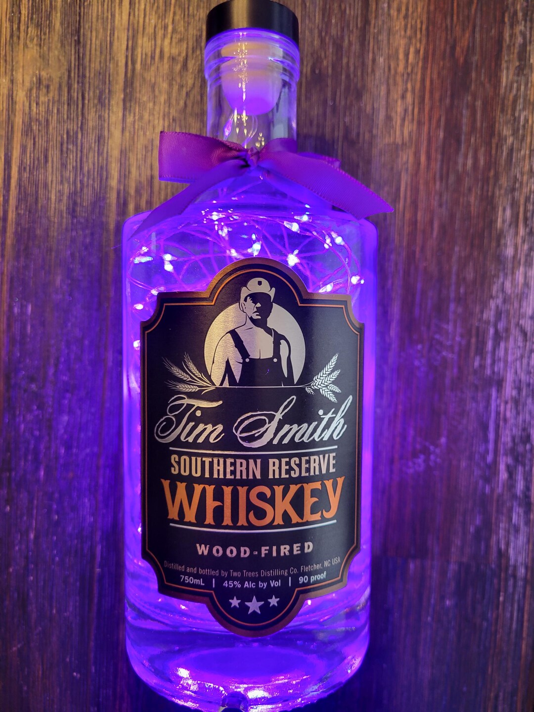 Tim Smith Southern Reserve Whiskey Bottle W/led Battery Operated Lights ...