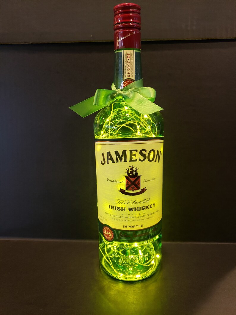 Jameson Irish Whiskey Liquor Bottle. LED Battery Operated Lights. - Etsy