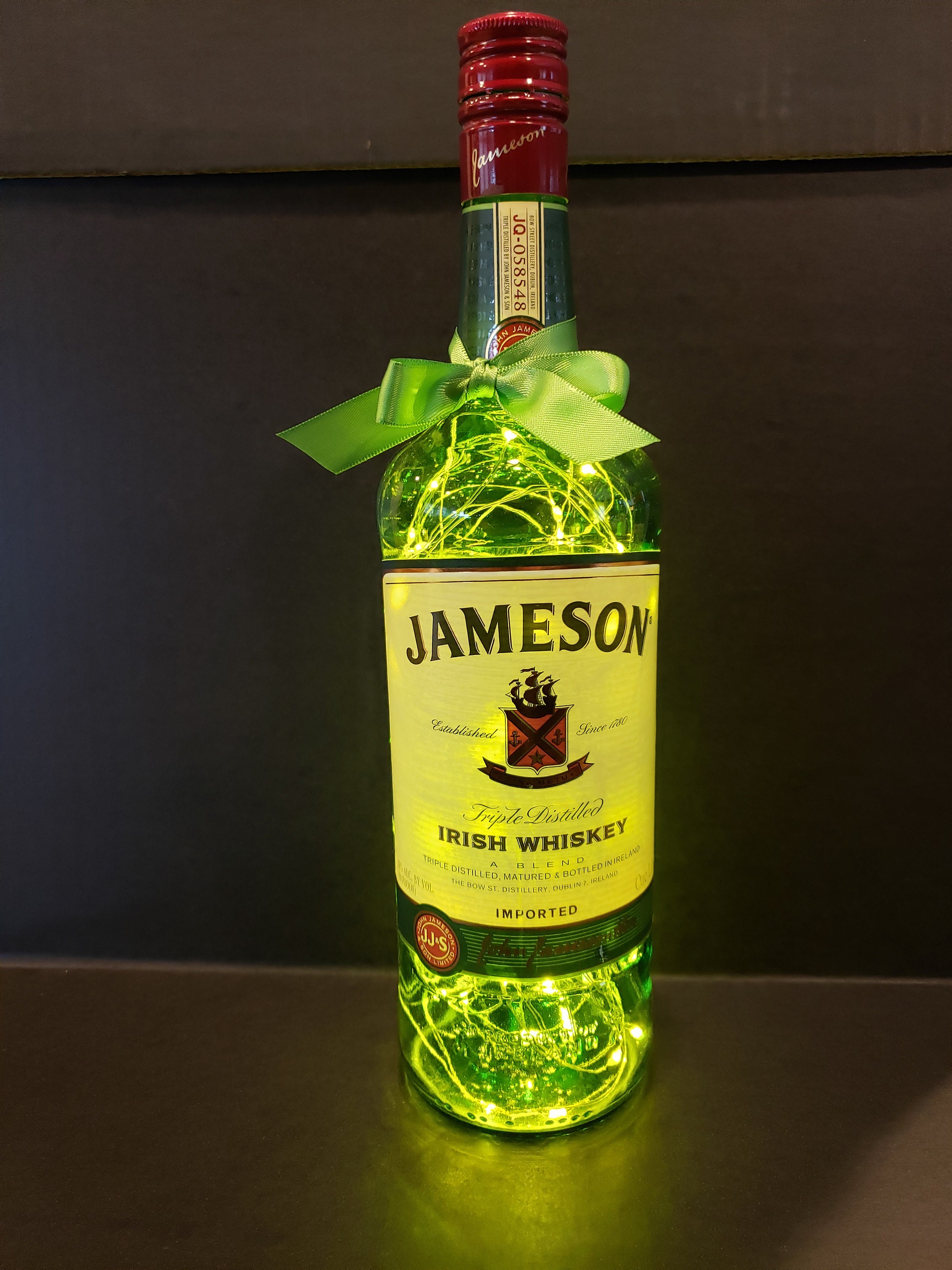 Jameson Irish Whiskey Liquor Bottle. LED Battery Operated Lights. - Etsy