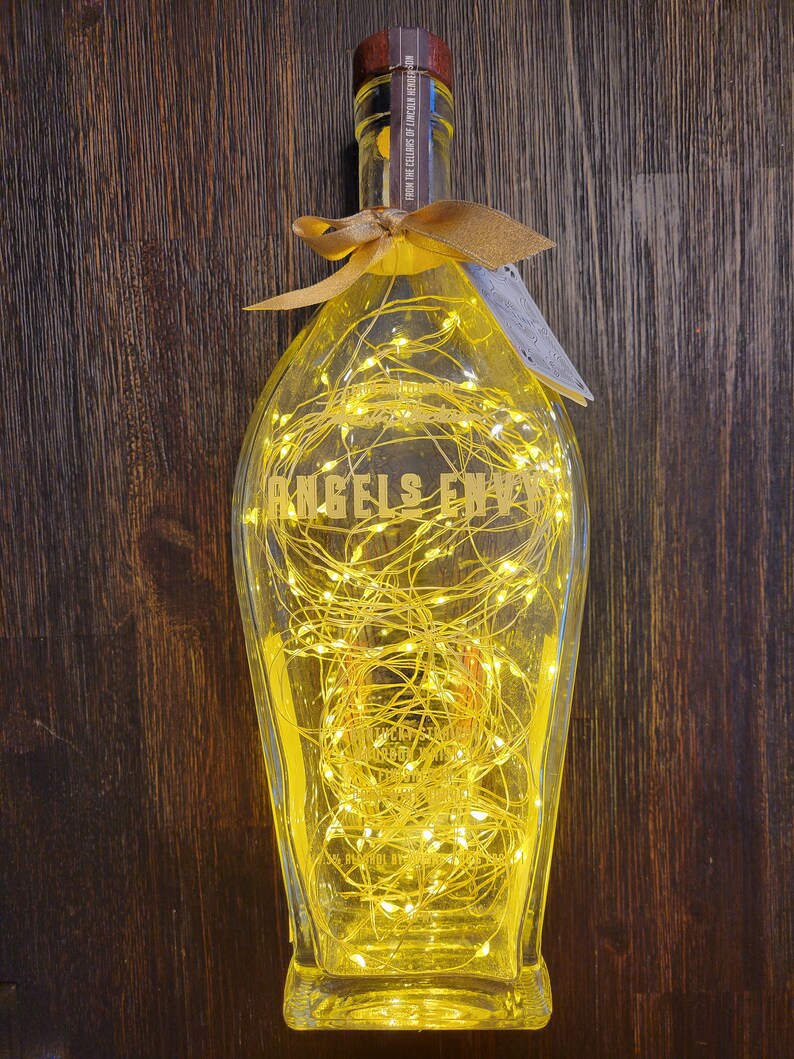 Angel's Envy Bourbon Bottle W/ LED Lights - Etsy