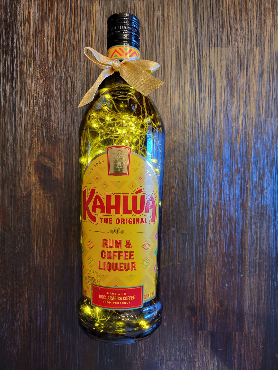 Kahlua Bottle W/ LED Lights - Etsy