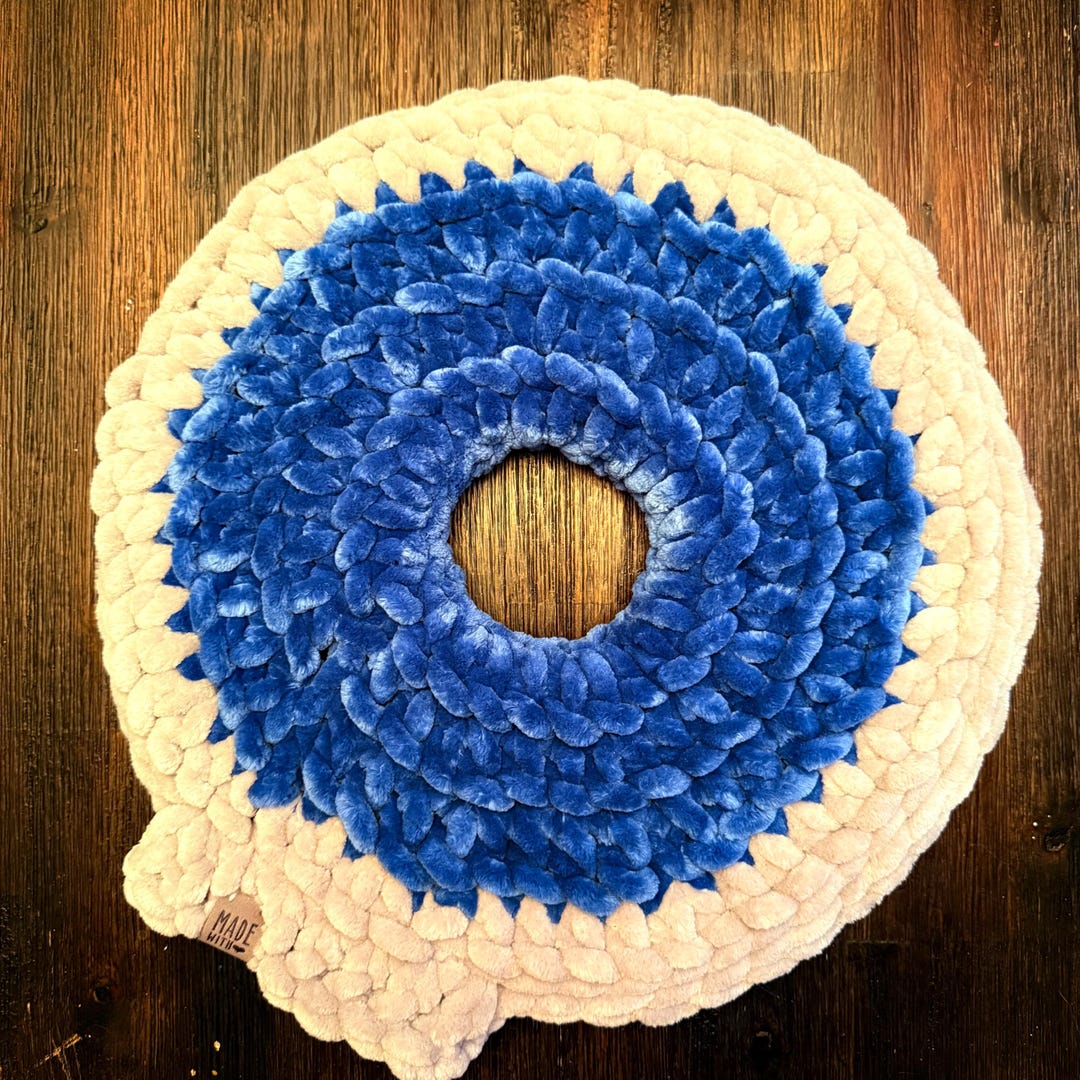 Snake Donut - Large - Gray Blue - Etsy