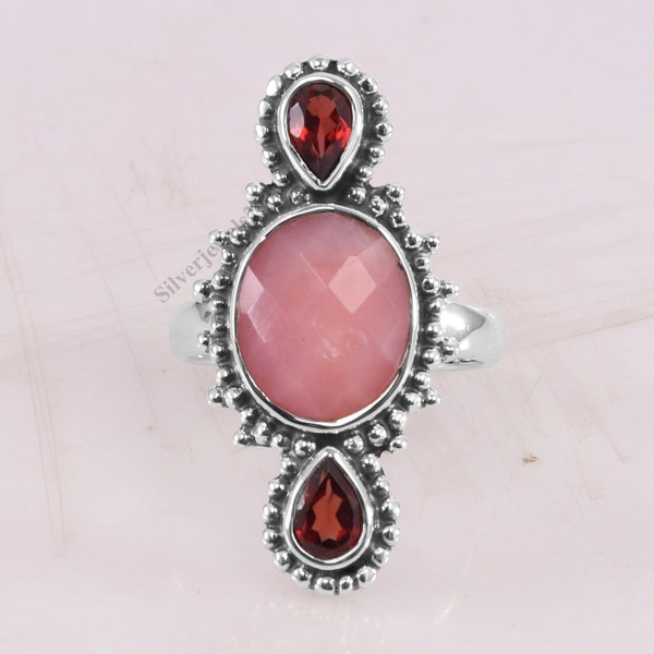 Faceted Stone Ring - Etsy