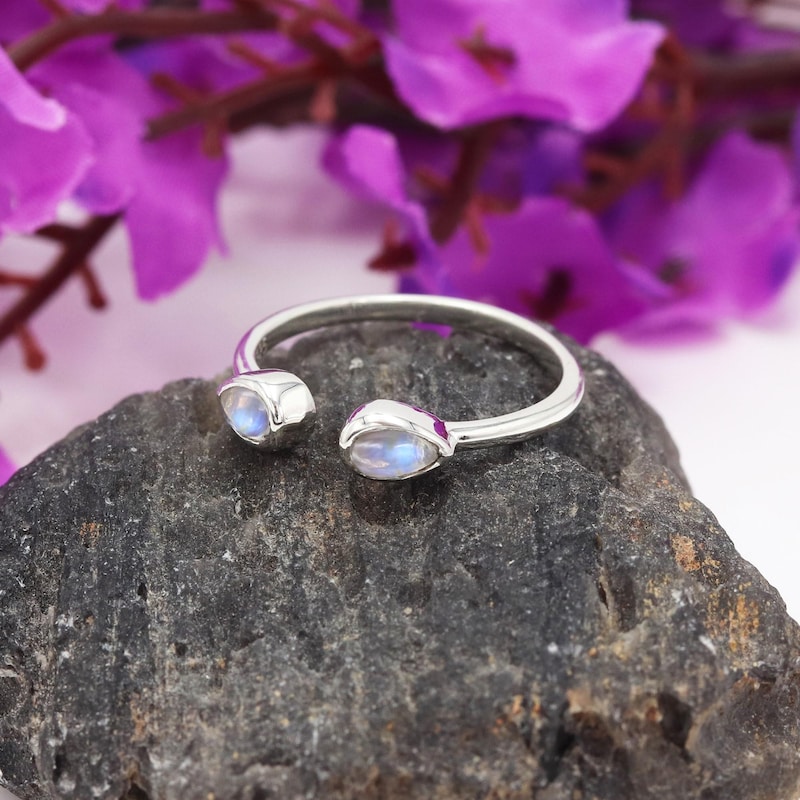 Two Stone Ring - Etsy