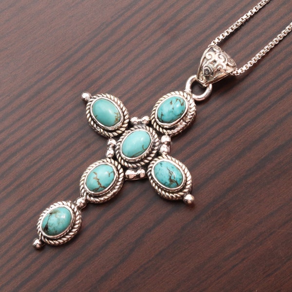 Turquoise Cross - Etsy