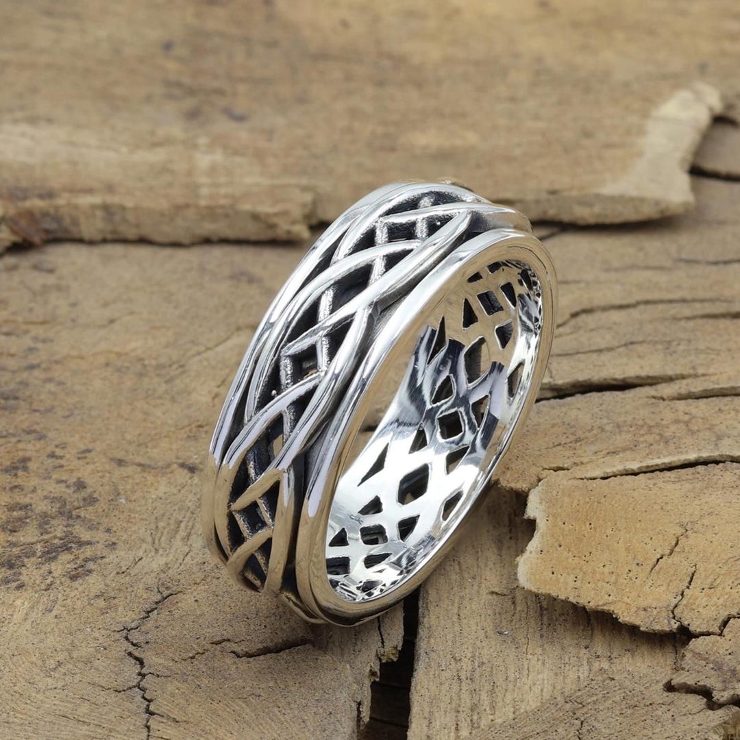 Spinner Ring, 925 Silver Ring, Women's Ring, Handmade Ring, Meditation ...