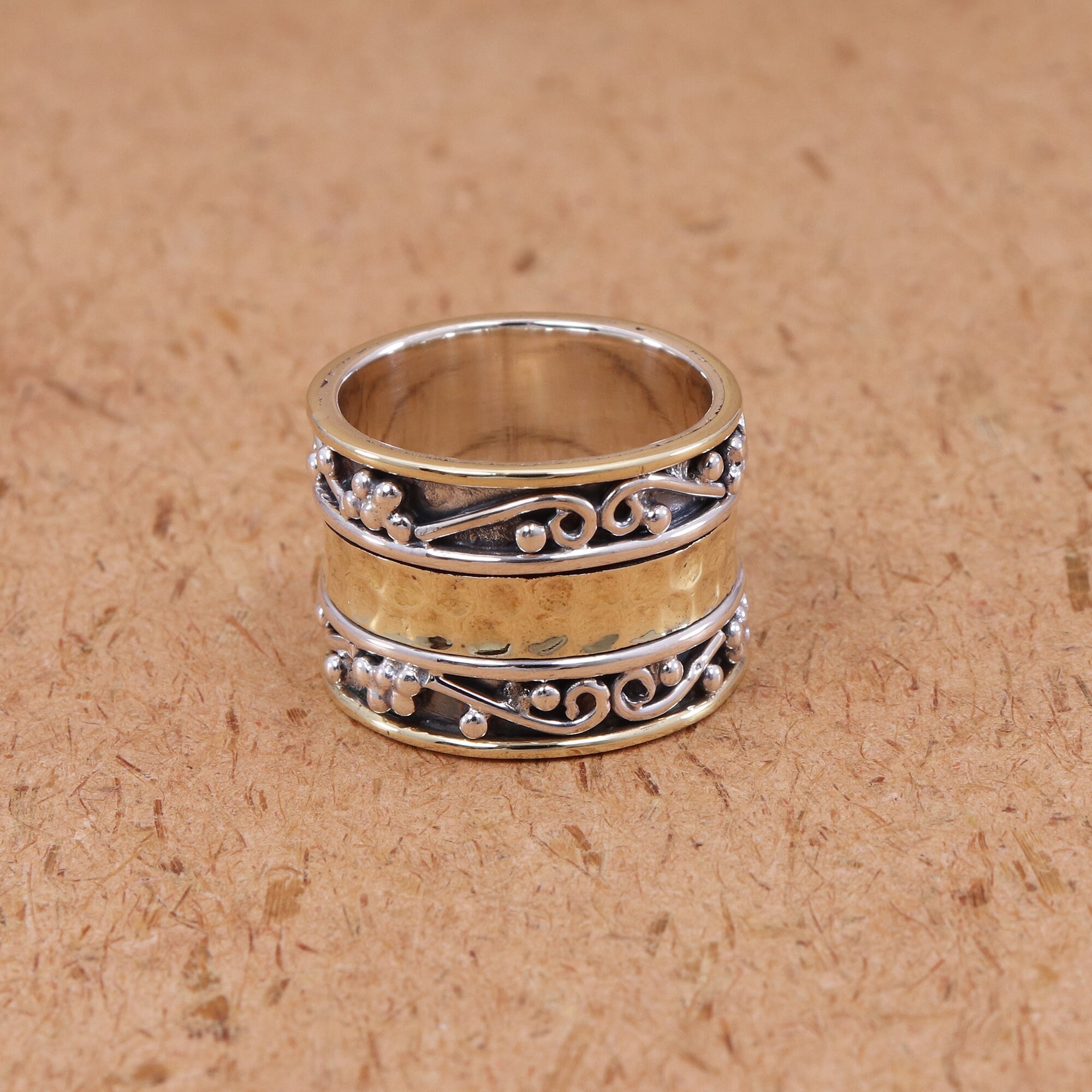 925 Sterling Silver Spinner Ring-Handmade Meditation | Etsy
