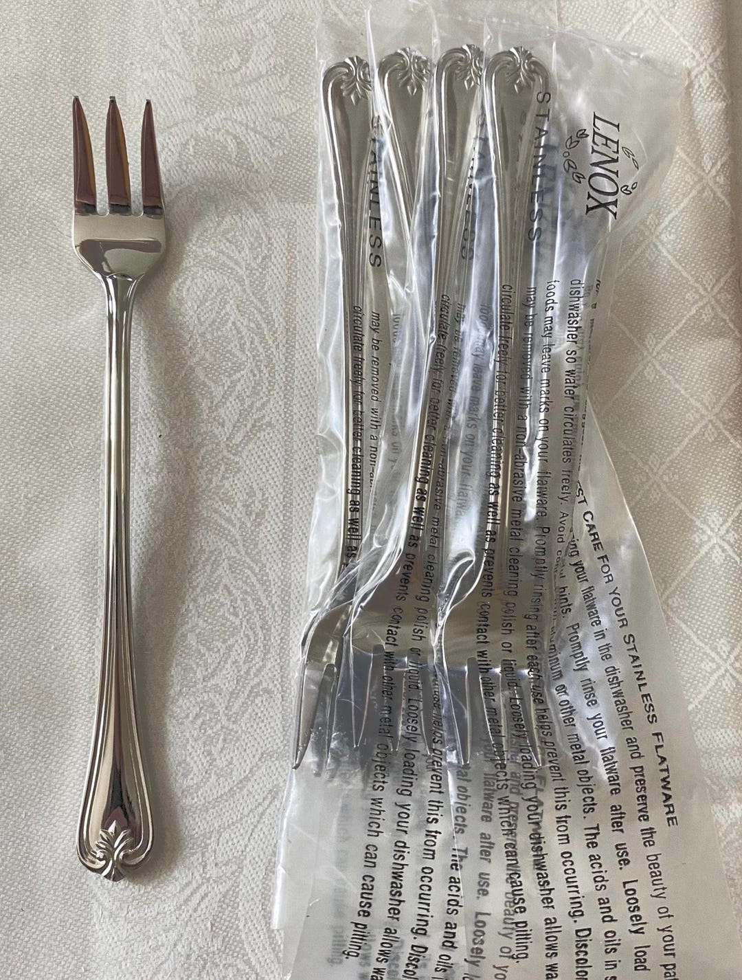 Lenox Brand Stainless Set/6 Cocktail Seafood Forks BUTLERS GOURMET ...