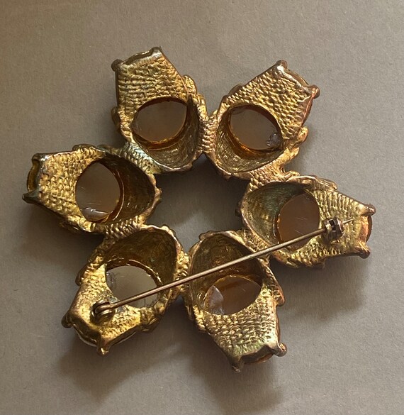 Remarkable mid century BRUTALIST design costume jewel… - Gem