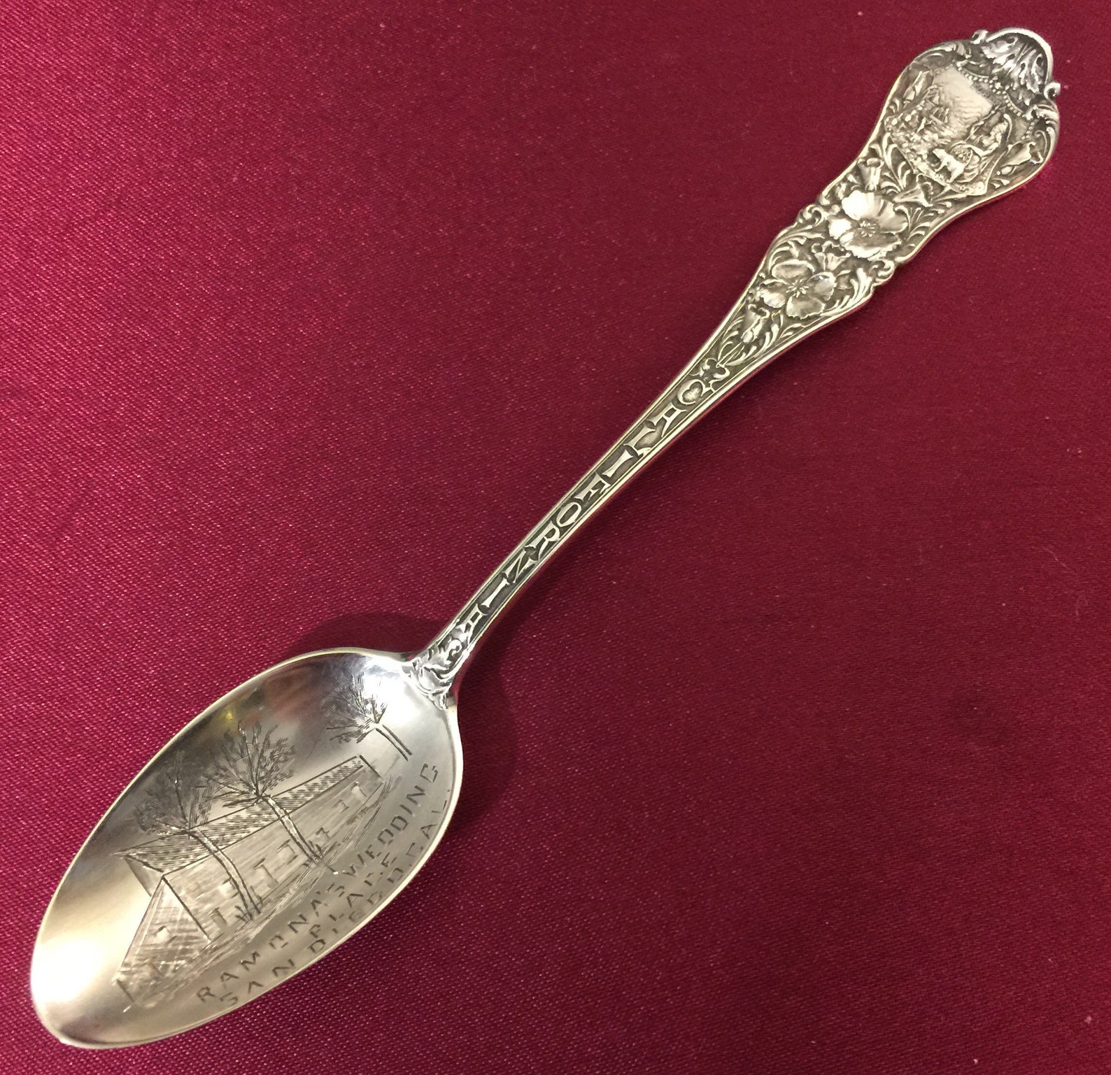 CALIFORNIA Sterling Souvenir Spoon Featuring San Diegothe - Etsy