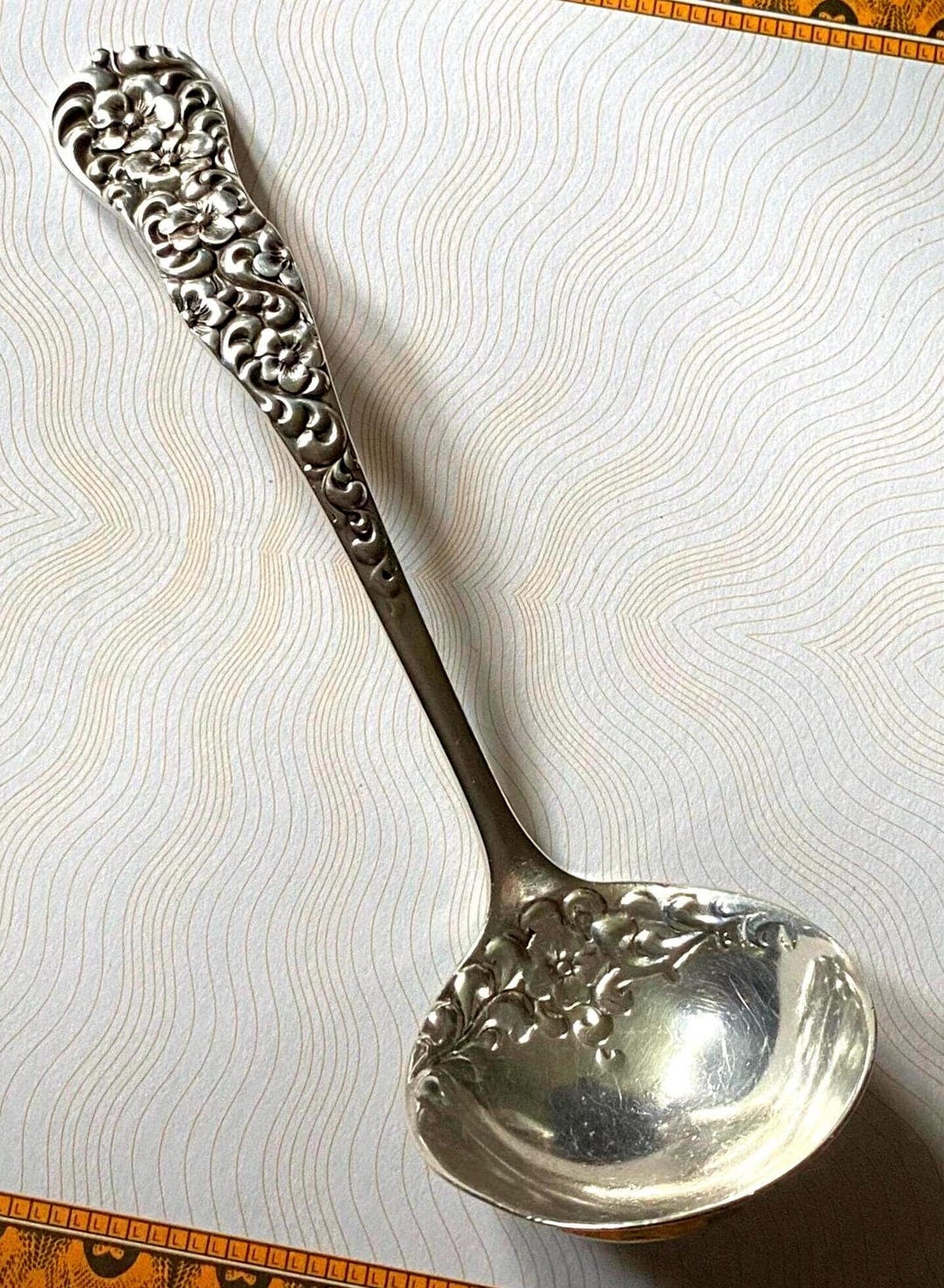 Rococo Sterling Serving Ladle Dominick & Haff With Beautiful REPOUSSE ...