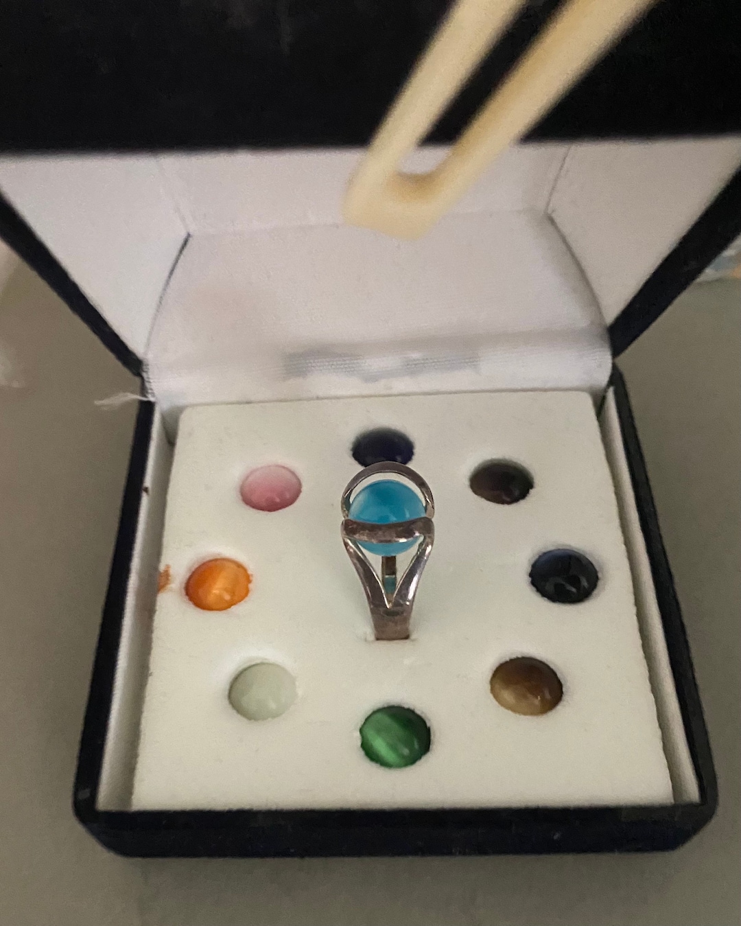 Sterling 925 Ring Set of Interchangeable Stones Nice Fashion Jewelry ...