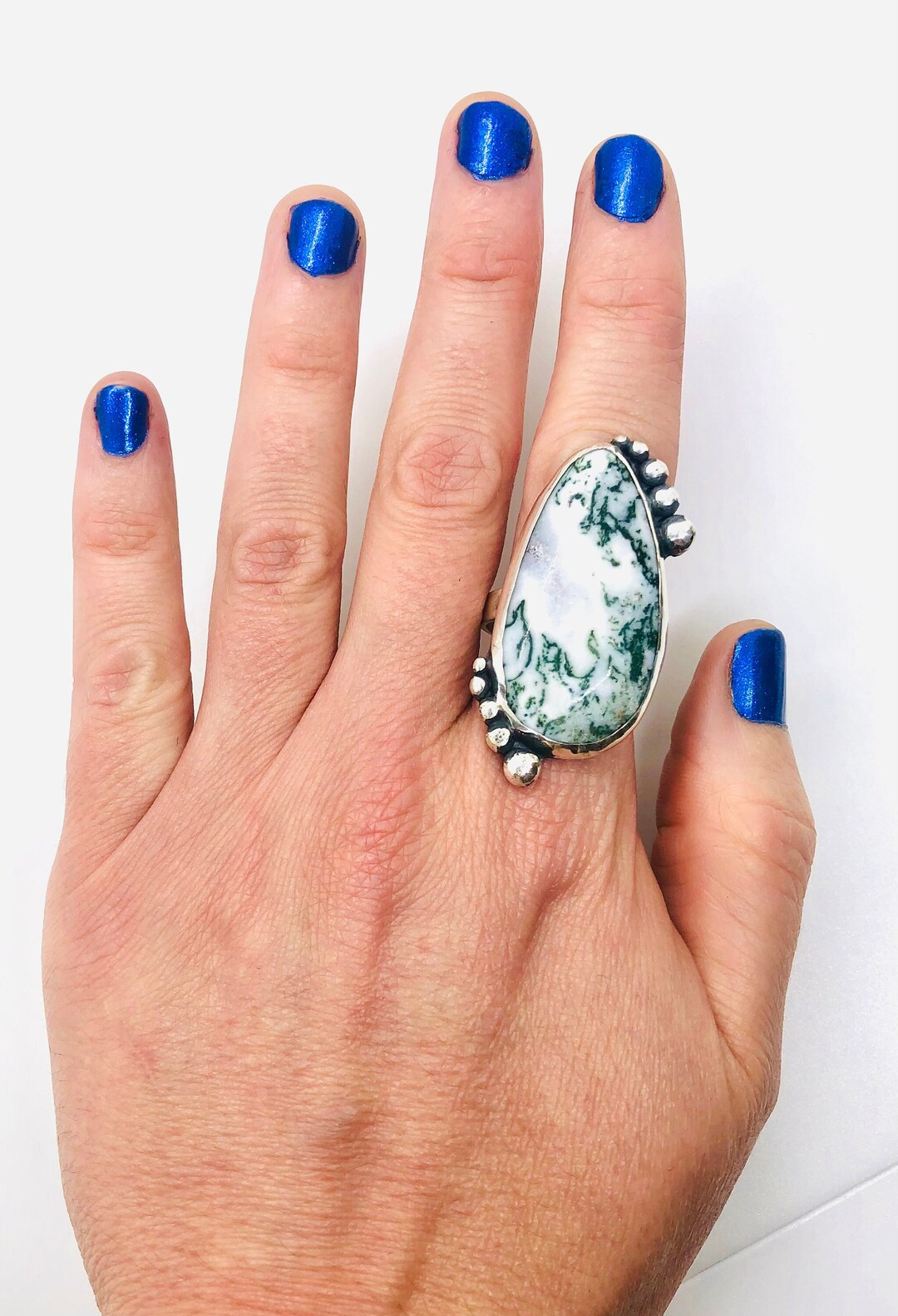 Tree Agate Ring - Etsy