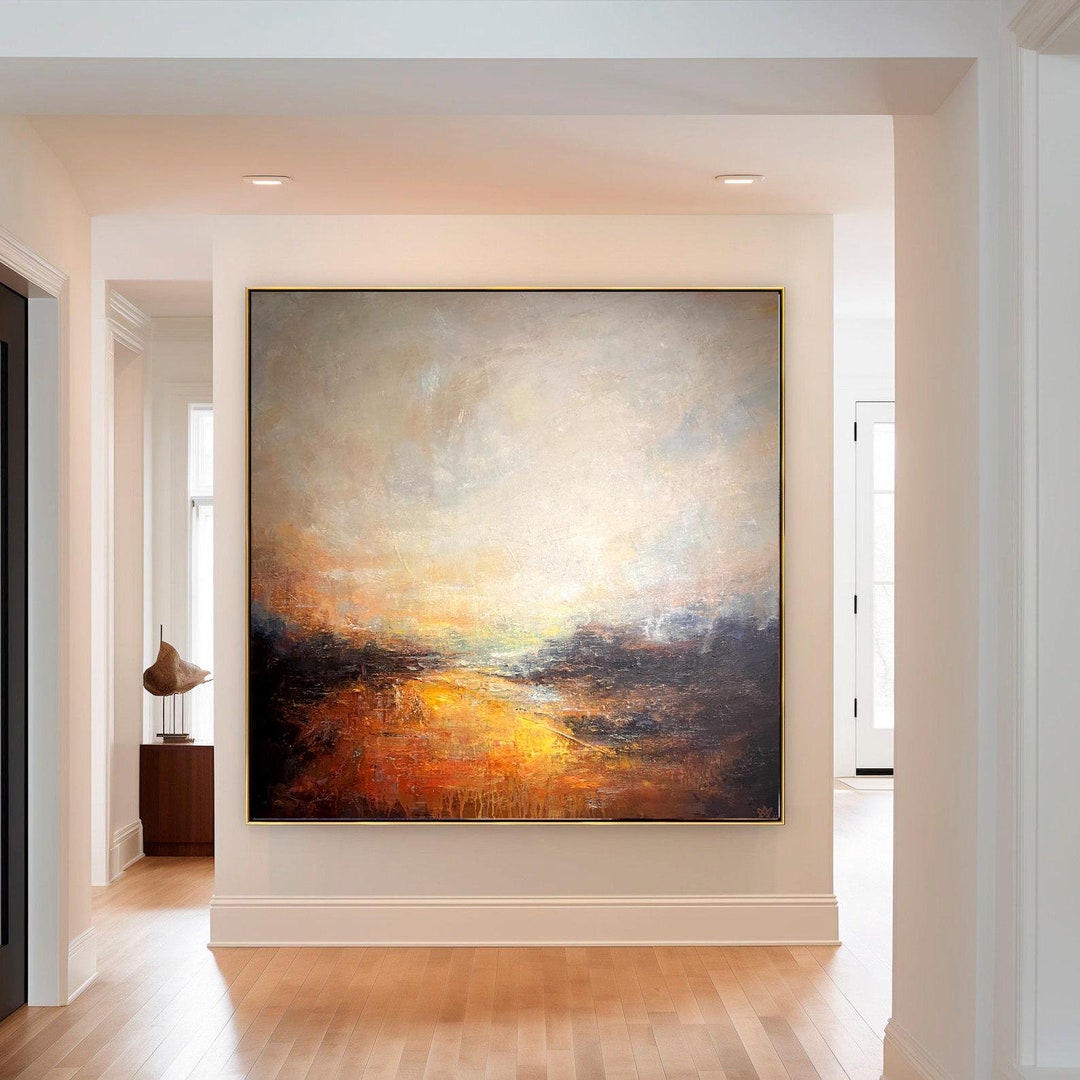 Extra Large Wall Art Oversized, Moody Wall Art, Abstract Colorful Wall ...