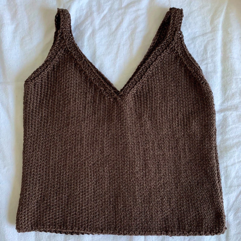 Hand Knit Tank Top - Etsy