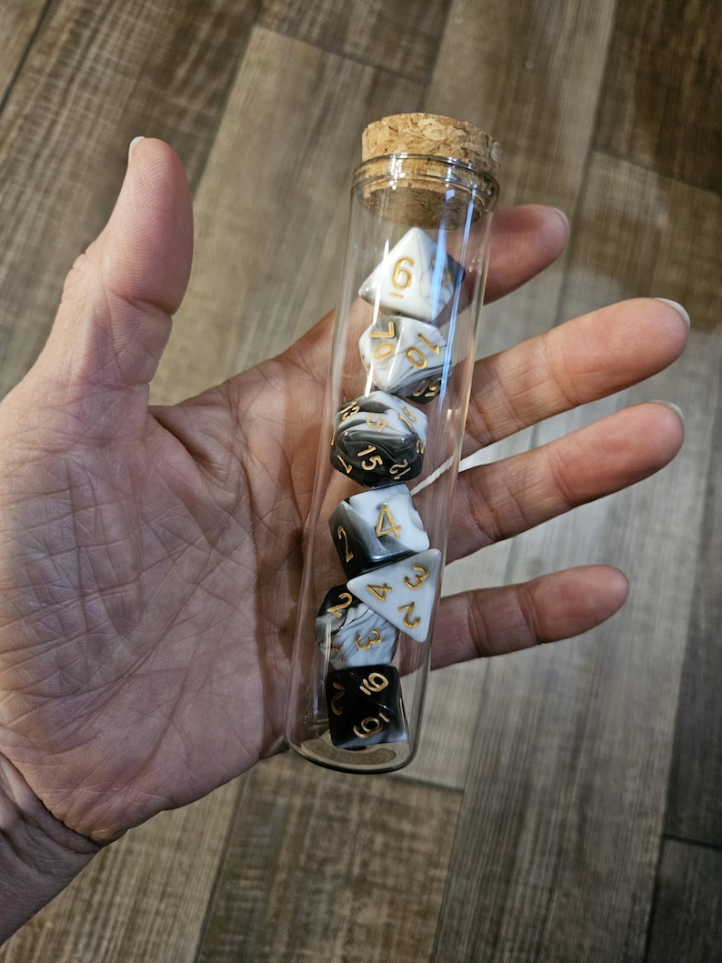 DND Die HOLDER Container Glass Bottle Wide Mouth Jar Diy Empty Fillable ...