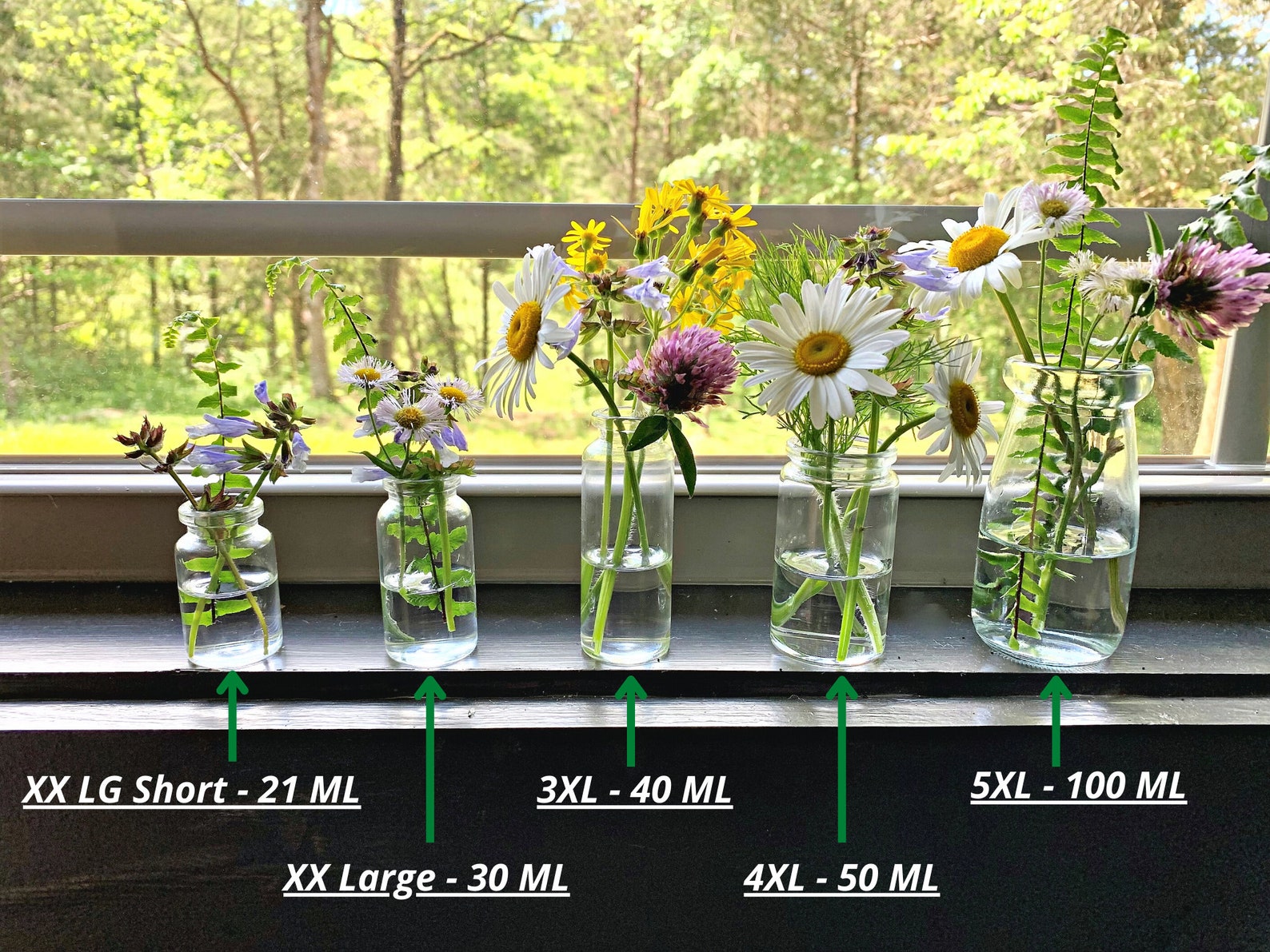 24 VASES 1 of EACH SIZE Sample Pack Little Clear - Etsy