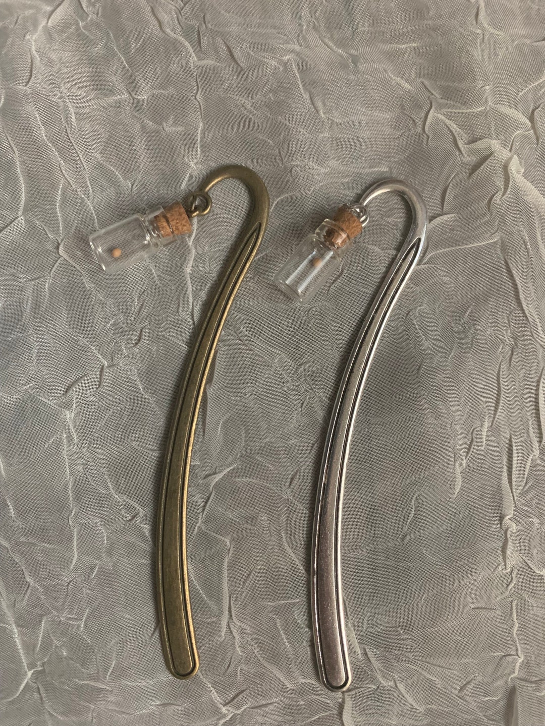 Faith Mustard Seed Mini Glass Bottle Charm Metal Hook Bookmark BULK ...