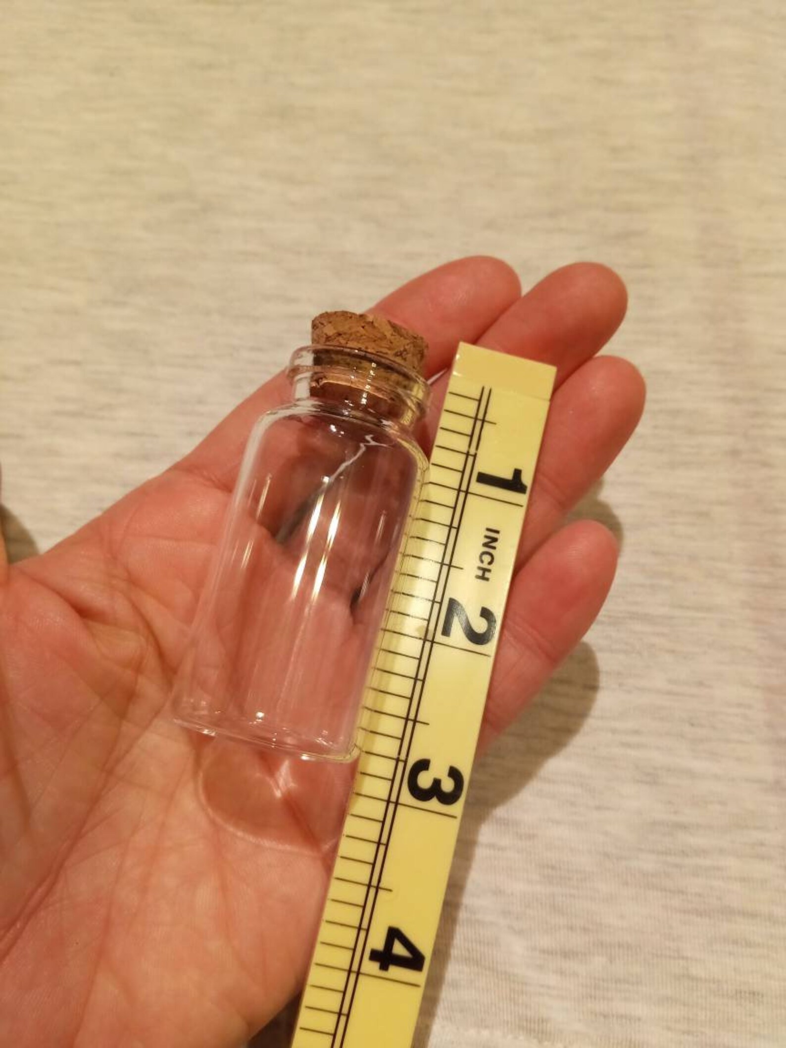 1 Oz 2.5 Inch Tiny Clear Glass Bottles With Cork Lid EMPTY - Etsy