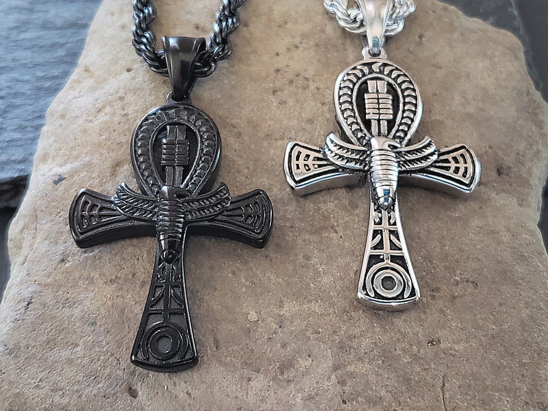 ANKH Pendant Necklace | Stainless Egyptian Jewelry | 316L Surgical ...